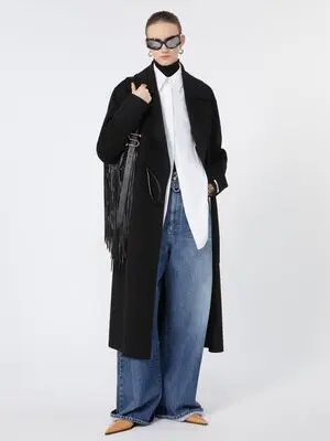 Max Mara Double-faced Robe Coat - Black