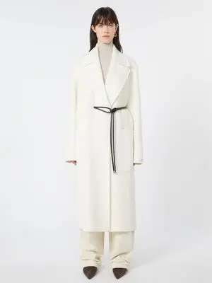 Max Mara Double-faced Robe Coat - Milk