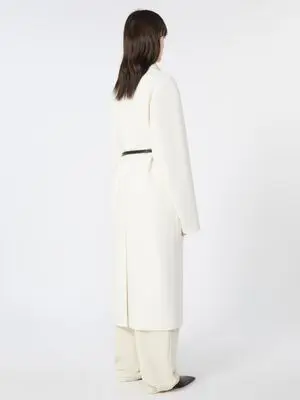 Max Mara Double-faced Robe Coat - Milk