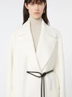 Max Mara Double-faced Robe Coat - Milk