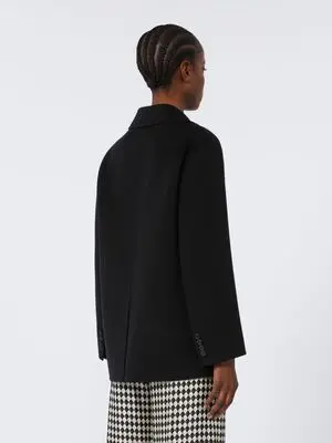 Max Mara Double-breasted Wool Jacket - Black