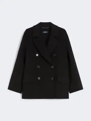 Max Mara Double-breasted Wool Jacket - Black
