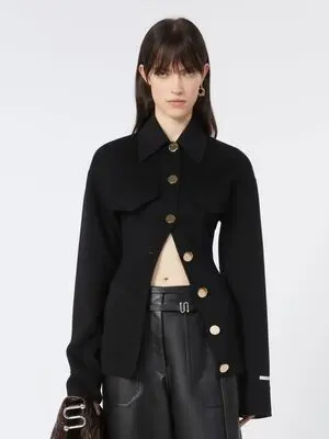 Max Mara Slim-fit Double Wool Pea Coat