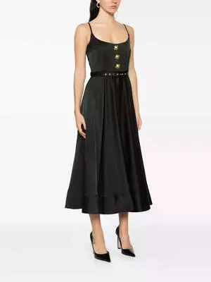 NISSA Belted Midi Dress