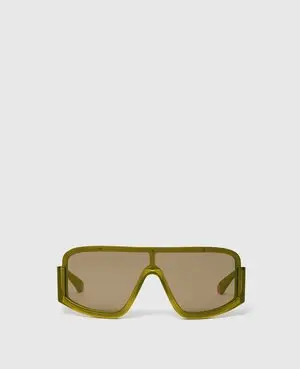 Stella McCartney Chunky Square Sunglasses - Khaki Green