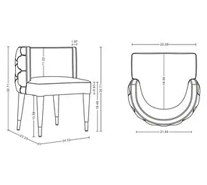 MANHATTAN COMFORT Maya Dining Chair