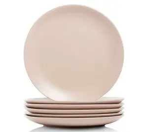 10 STRAWBERRY STREET Set Of 6 Wazee Matte Coupe Dinner Plate - One-color