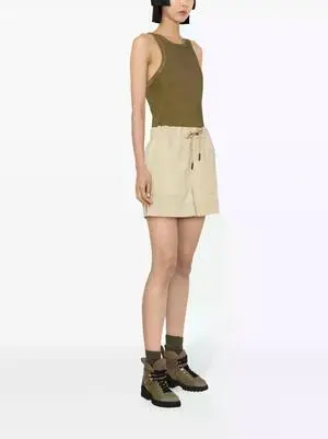 Moncler Mid-rise Straight-leg Shorts - Neutrals