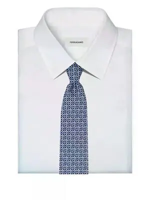 FERRAGAMO Gancini-pattern Tie