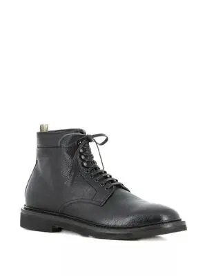 Officine Creative Lace-up Leather Boots - Black