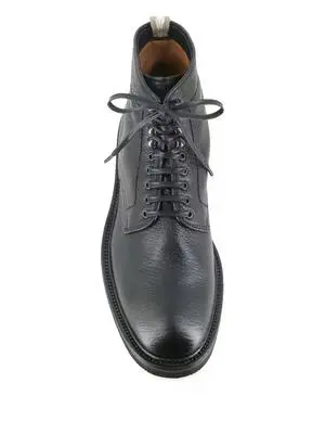 Officine Creative Lace-up Leather Boots - Black
