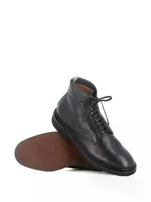 Officine Creative Lace-up Leather Boots - Black