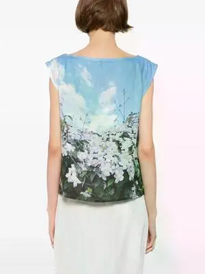 AGNÈS B. Floral-print Sleeveless Top