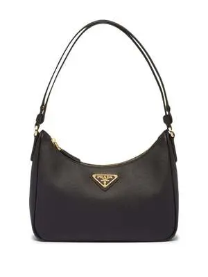 Prada Mini Re-Edition In Saffiano - Black