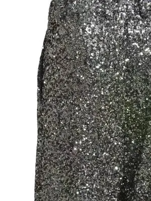 NINEMINUTES Sequin-embellished Trousers - Silver