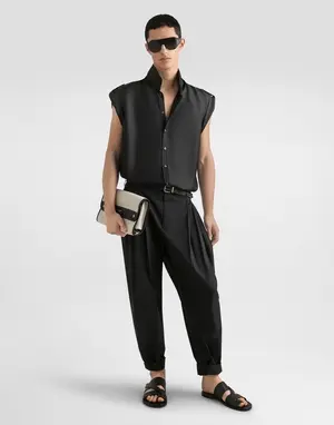 Dolce & Gabbana Hawaii Silk Twill Shirt - Black