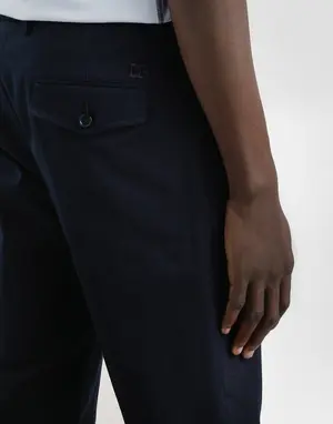 Dolce & Gabbana Cotton Gabardine Cargo Trousers