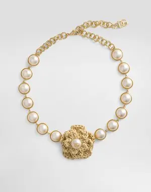 Dolce & Gabbana Flower Necklace - Gold