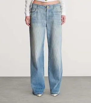 Balmain Diamond Topstitched Jeans