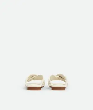 Bottega Veneta Riva Flat Mule - Sea Salt