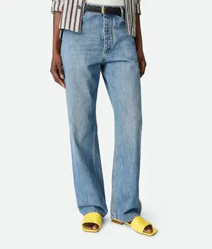 Bottega Veneta Parco Flat Mule - Daffodil