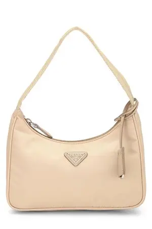 Prada Tessuto Re-edition 2000 Hobo - Beige