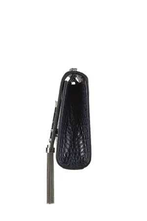 Saint Laurent Kate Tassel Embossed Bag - Navy