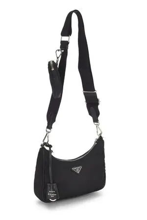 Prada Tessuto Re-edition 2005 Hobo - Black