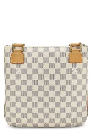 LOUIS VUITTON Damier Azur Pochette Bosphore - White
