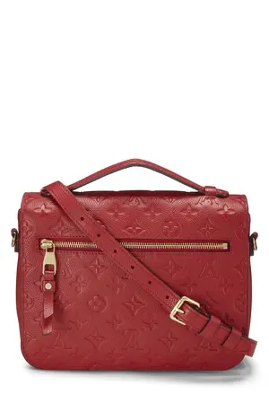LOUIS VUITTON Orient Monogram Empreinte Pochette Metis - Red