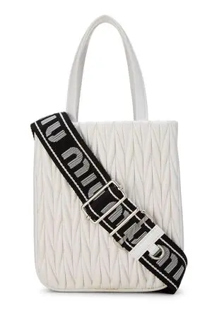 Miu Miu Nappa Convertible Top Handle Bag