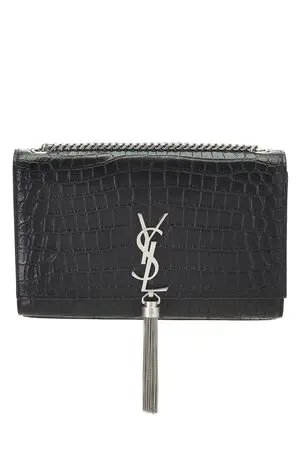 Saint Laurent Embossed Kate Tassel - Black