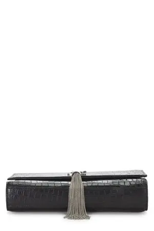 Saint Laurent Embossed Kate Tassel - Black