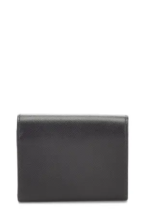 Prada Saffiano Bow Compact Wallet