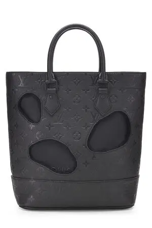 LOUIS VUITTON X Comme Des Garçons Monogram Empreinte Bag - Black