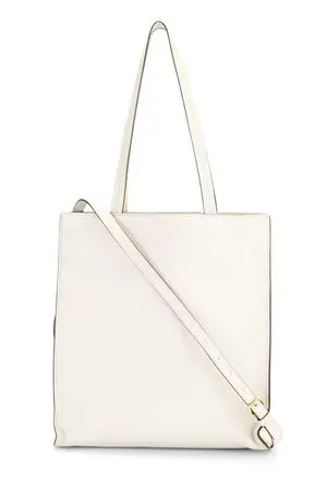 Miu Miu Calfskin Embossed Logo Tote