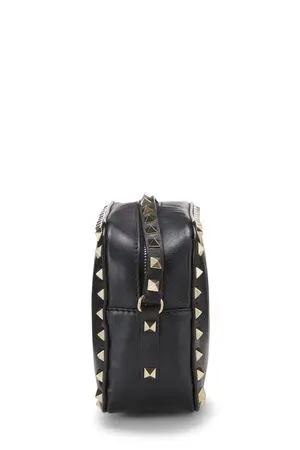 Valentino Garavani Leather Rockstud Camera Bag - Black