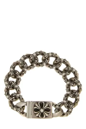 Chrome Hearts Sterling Cross Link Bracelet - Silver