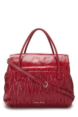 Miu Miu Nappa Leather Handbag