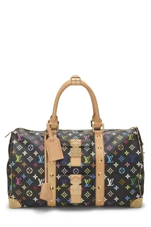 LOUIS VUITTON Takashi Murakami X Monogram Multicolore Keepall 45 - Black
