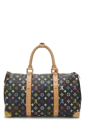 LOUIS VUITTON Takashi Murakami X Monogram Multicolore Keepall 45 - Black