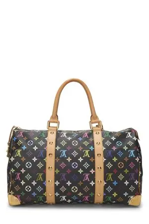 LOUIS VUITTON Takashi Murakami X Monogram Multicolore Keepall 45 - Black