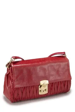 Miu Miu Nappa Flap Shoulder Bag