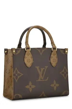 LOUIS VUITTON Monogram Reversed Giant On The Go - Brown