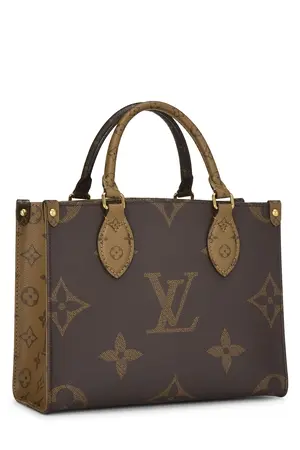 LOUIS VUITTON Monogram Reversed Giant On The Go - Brown