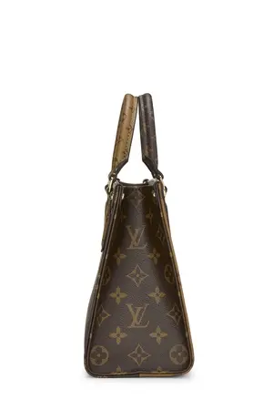 LOUIS VUITTON Monogram Reversed Giant On The Go - Brown