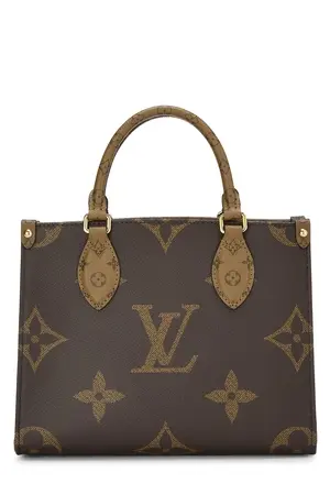 LOUIS VUITTON Monogram Reversed Giant On The Go - Brown