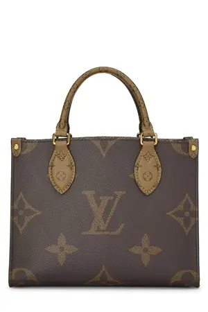 LOUIS VUITTON Monogram Reversed Giant On The Go - Brown