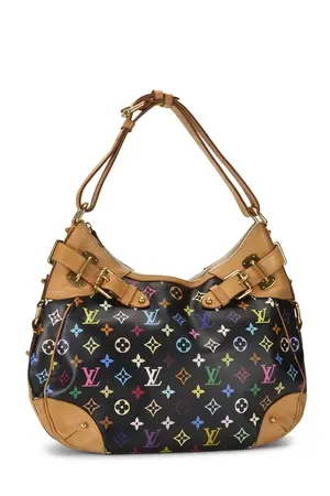 LOUIS VUITTON Monogram Multicolore Greta Hobo - Black