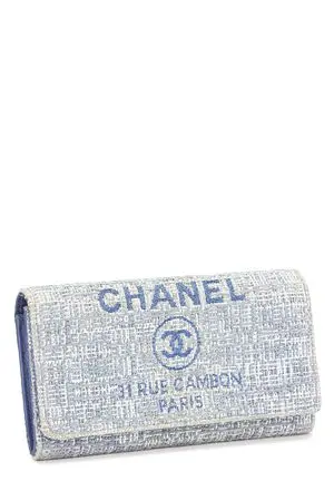 Chanel Tweed Deauville Wallet